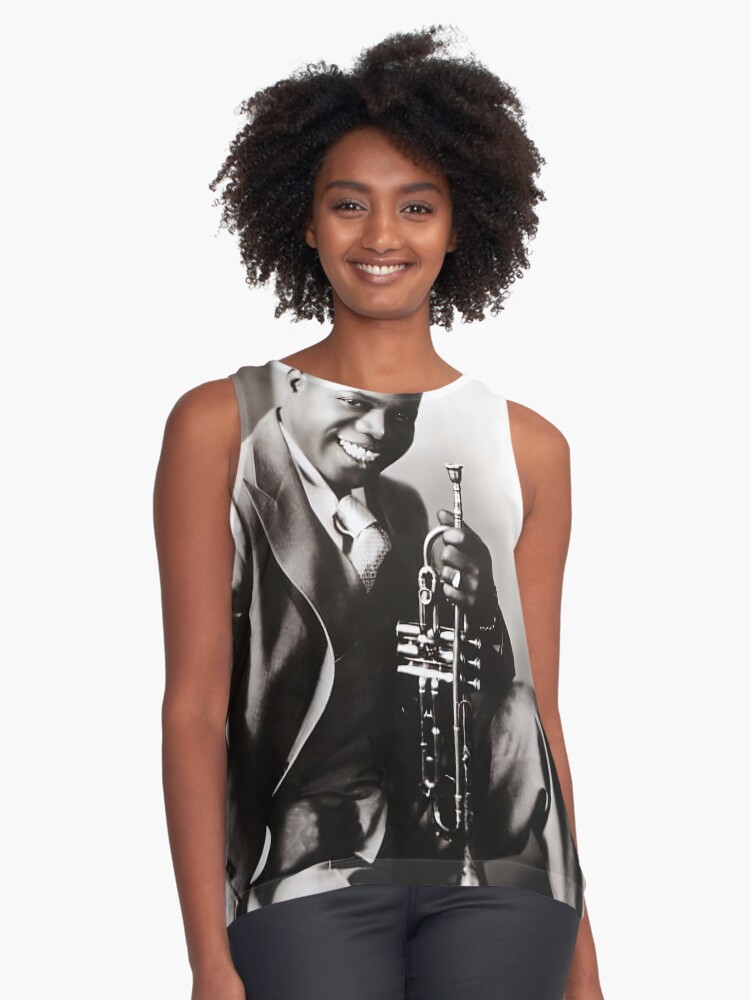 "Louis Armstrong Young Black And White" Sticker for Sale by Sylvanny ...