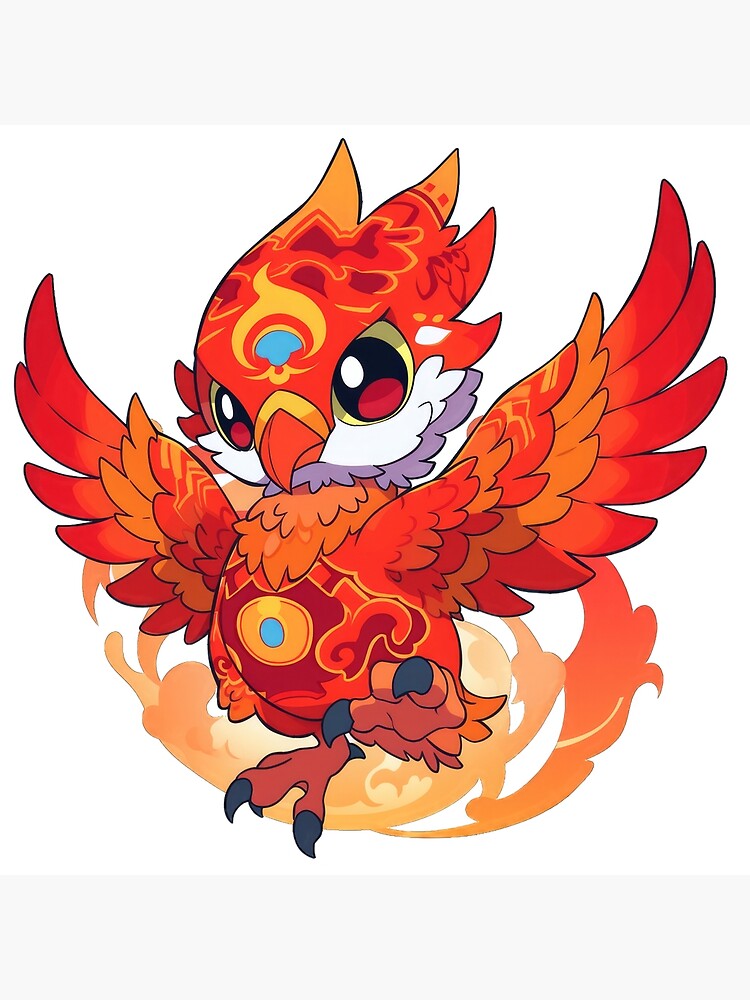 "Cute Chibi Style Phoenix Creature" Poster for Sale by SundayDonuts ...