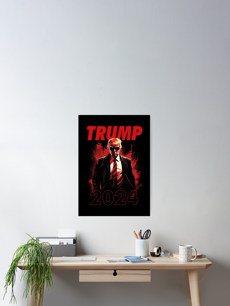 "Trump 2024 - Badass" Poster by Miladiou | Redbubble