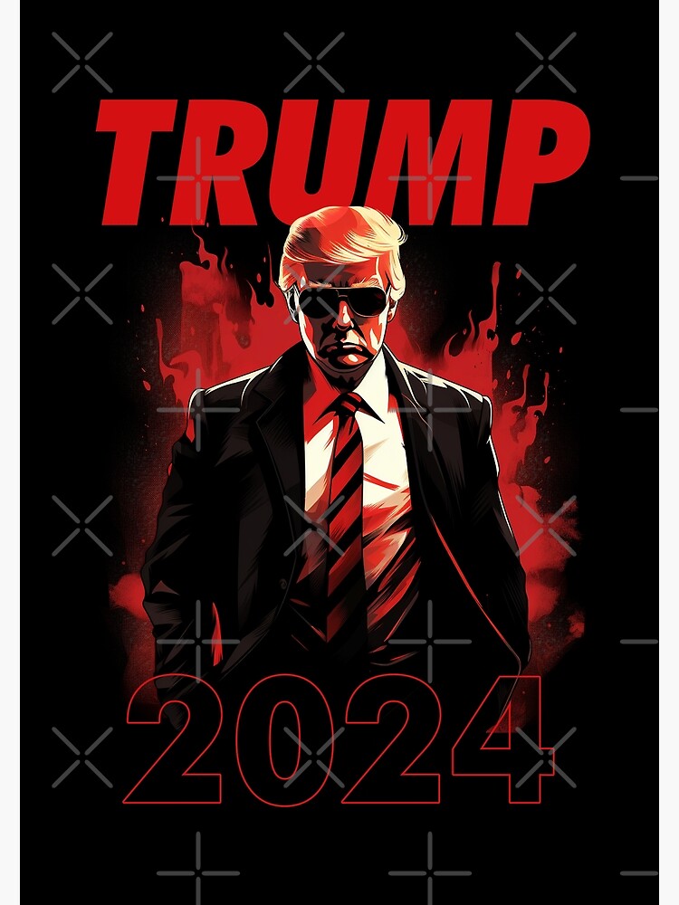 "Trump 2024 - Badass" Poster by Miladiou | Redbubble