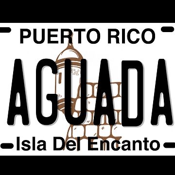 "Aguada Puerto Rico License Plate" Sticker for Sale by BahayProduction ...