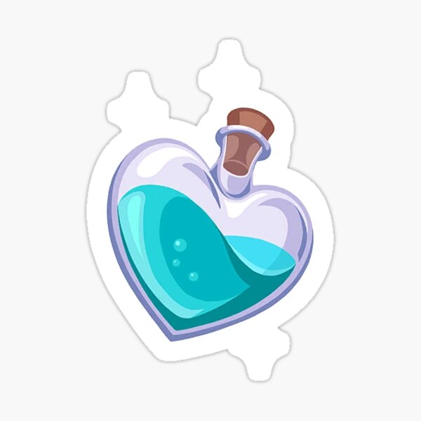 "Vitality Vial Potion Spray Sticker" Sticker for Sale by pinkbunnylemon ...