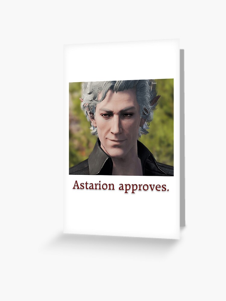 "Astarion Approves Meme" Greeting Card for Sale by Samultaneous | Redbubble