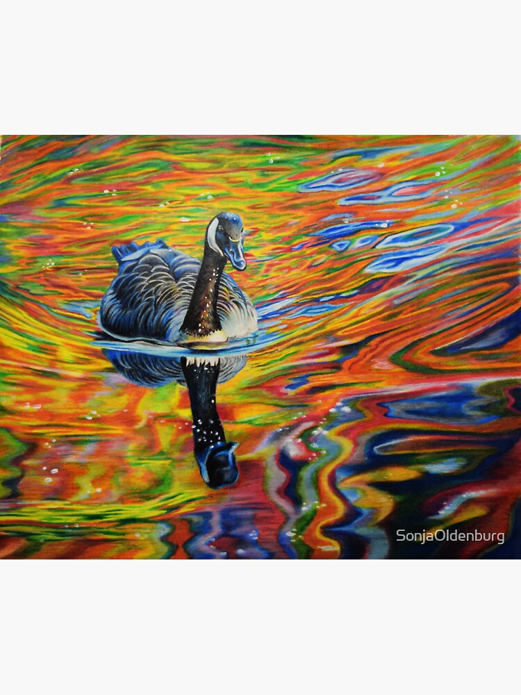 "Rainbow Goose" Sticker for Sale by SonjaOldenburg | Redbubble