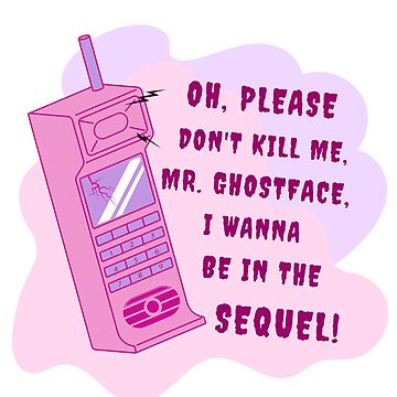 "Scream Phone" Sticker for Sale by lady-ghostface | Redbubble