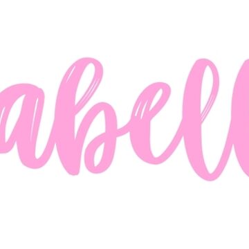 "Isabella Name - Pink" Sticker for Sale by moxsto | Redbubble