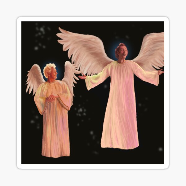 "Cute angels" Sticker for Sale by OrlyNatasha | Redbubble