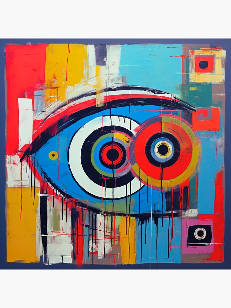 "Abstract Eye Fine Art" Sticker for Sale by Nicholas Panek | Redbubble