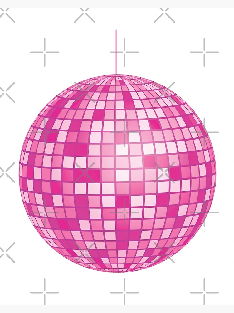 "Pink Disco Ball, Mirror Ball, Retro, Disco Era, © DAM Creative," Art ...