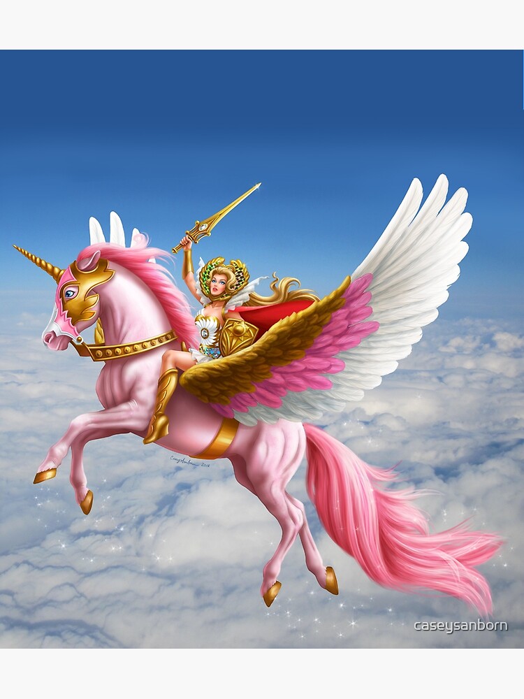 "She-Ra and Swiftwind soaring in the clouds!" Poster for Sale by ...