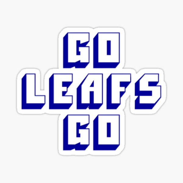 "Go Leafs Go" Sticker for Sale by Saint-Designs77 | Redbubble
