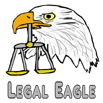 "Legal Eagle" Sticker for Sale by Mark-Ewbie | Redbubble