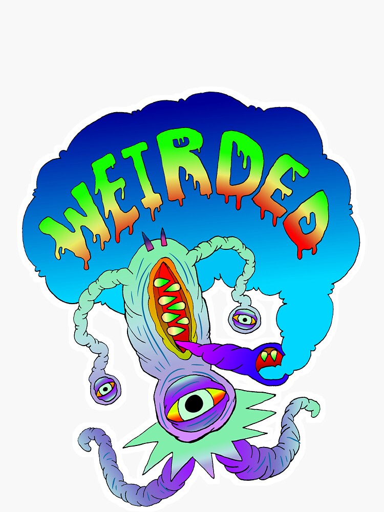 "weirded" Sticker for Sale by spiralcat | Redbubble