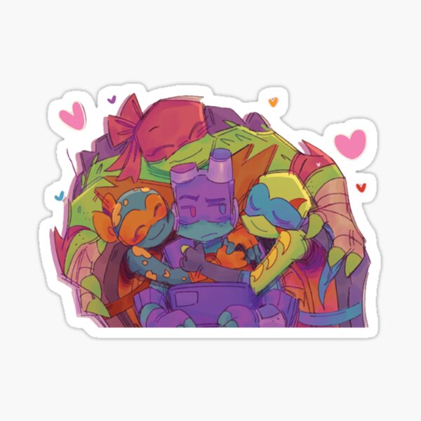 "ROTTMNT family hug" Sticker for Sale by aigomda | Redbubble