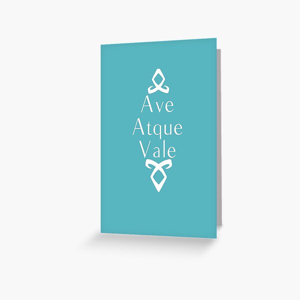 "Hail and Farewell - White" Greeting Card for Sale by aleesan | Redbubble