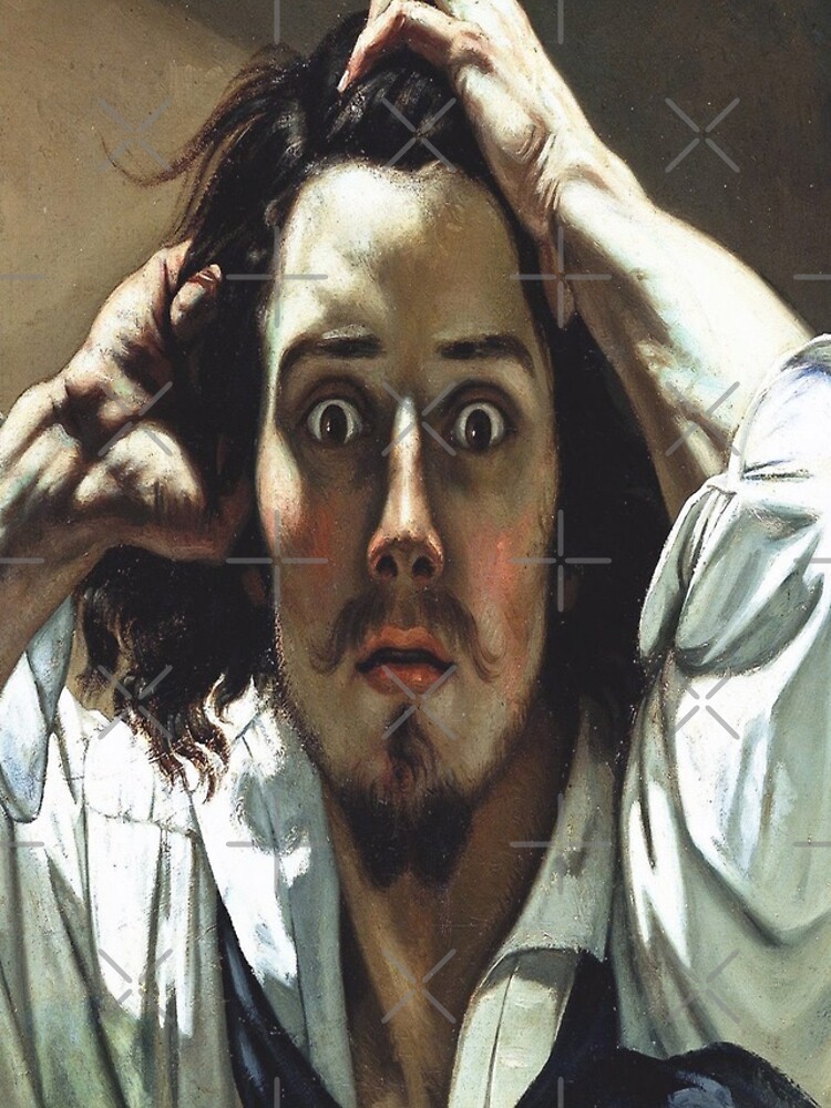 "The Desperate Man (Le Désespéré)-Gustave Courbet" iPhone Case for Sale ...