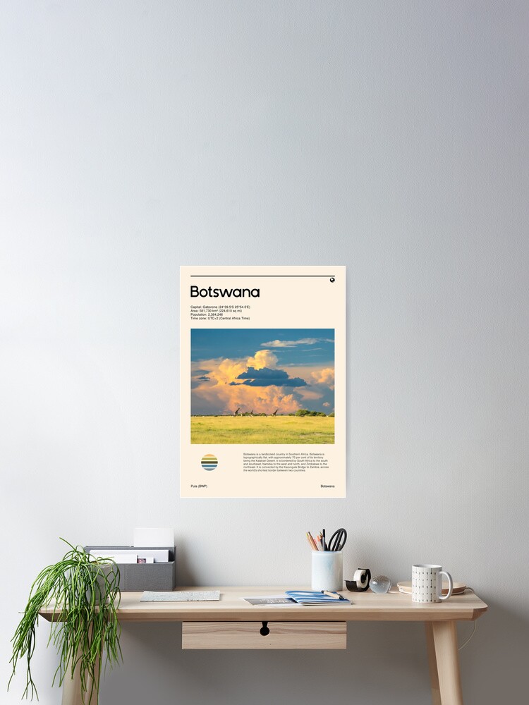 "Visit Botswana (Travel poster)" Poster for Sale by RabbitK | Redbubble