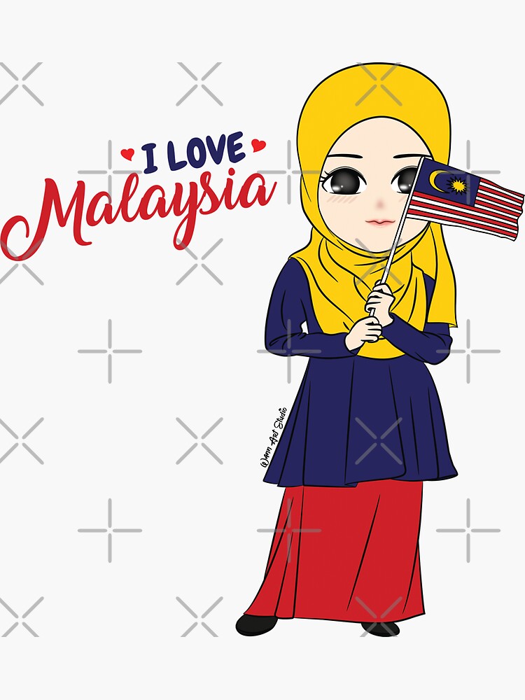 "I Love Malaysia" Sticker for Sale by wann23 | Redbubble