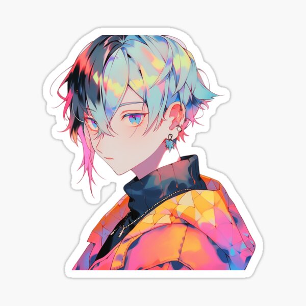 "Anime Boy" Sticker for Sale by KLYPStickers | Redbubble