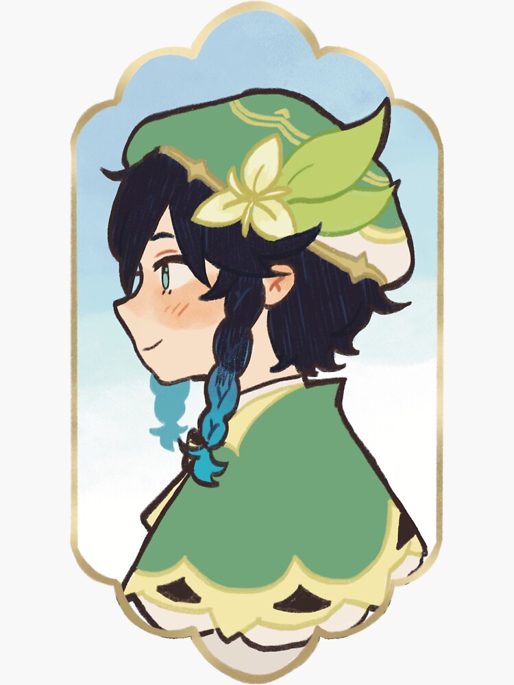 "anemo archon" Sticker for Sale by tinytaiyaki | Redbubble