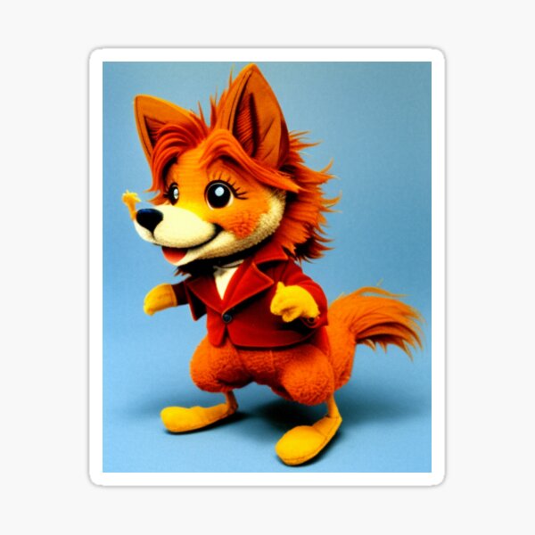 "Basil Brush - The Original TV Fox" Sticker for Sale by Sticking With ...