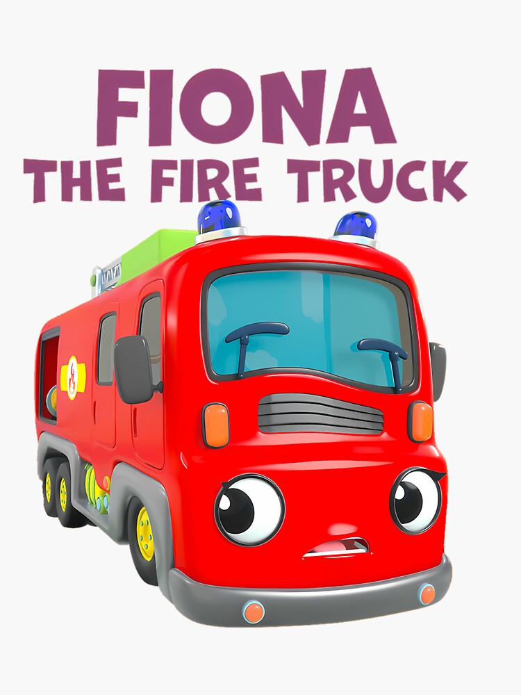 "Garage Geckos NEW FLONA THE FIRE TRUCK FOR Garage Geckos" Sticker for ...