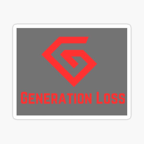 "Generation Loss Logo" Sticker for Sale by KAIASPENLEITER | Redbubble