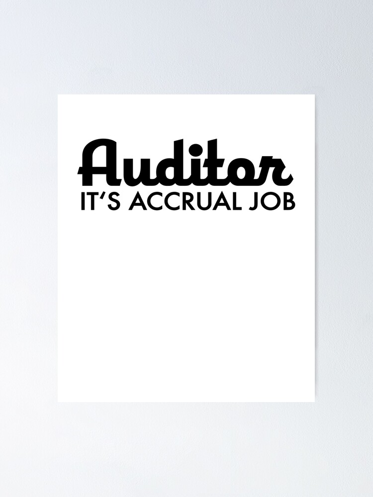 "Auditor" Poster by Vectorqueen | Redbubble