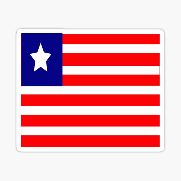 "Flag of Liberia " Sticker for Sale by PRODUCTPICS | Redbubble