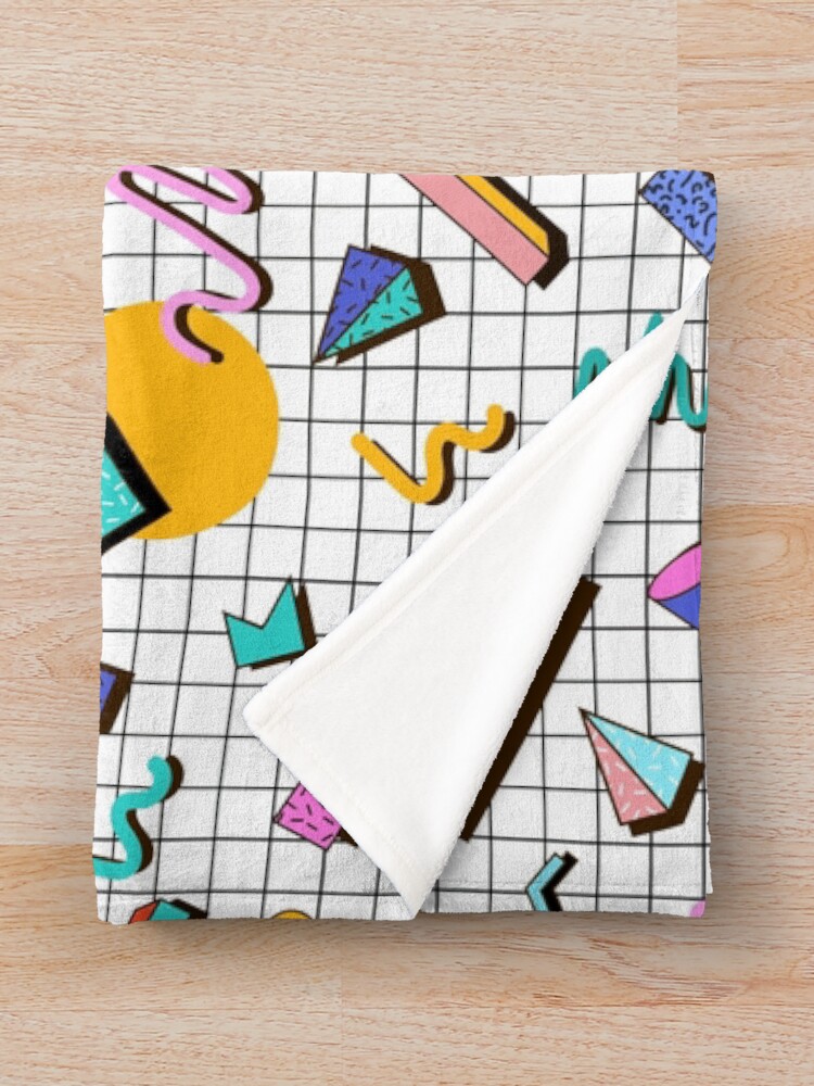 "Funky 80s eighties Memphis Pattern Design" Throw Blanket for Sale by ...
