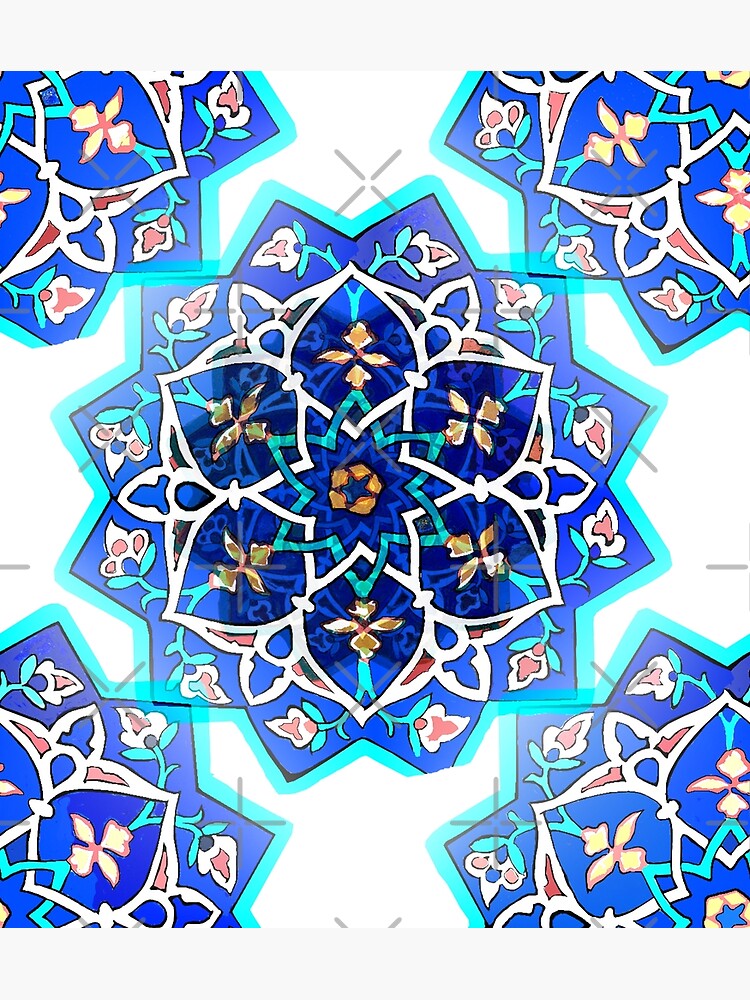 "Iranian Tile 2" Poster by painterfrank | Redbubble
