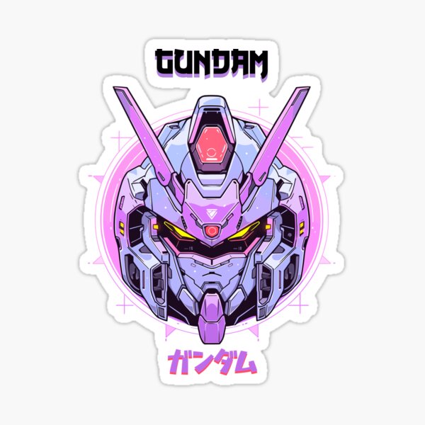 "Kawaii Gundam" Sticker by zoericoart | Redbubble