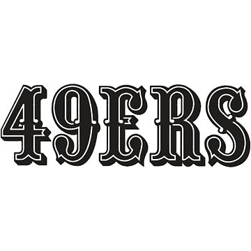 "49 ers - 49ers logo" Sticker for Sale by Aroikawago | Redbubble
