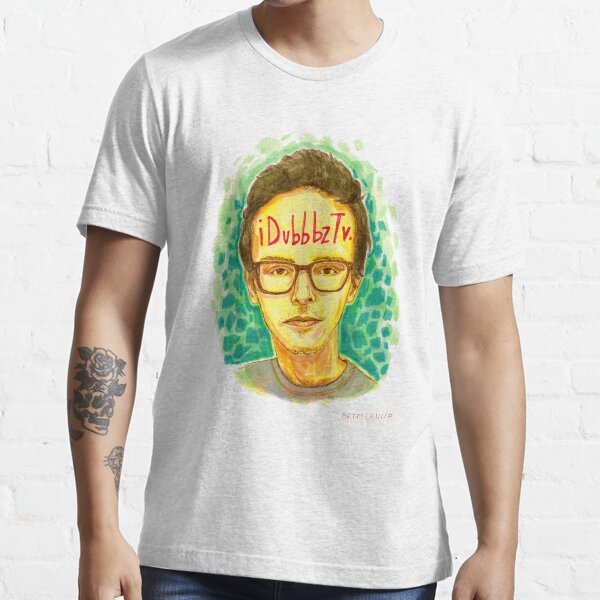 "iDubbbz Sticker Face Portrait iDubbbzTV Fan Art" T-shirt by meruna ...