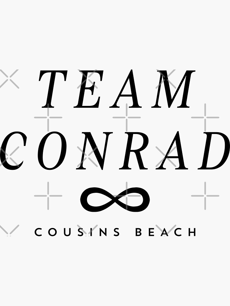 "Team Conrad Cousins Beach The summer I turned pretty" Sticker for Sale ...