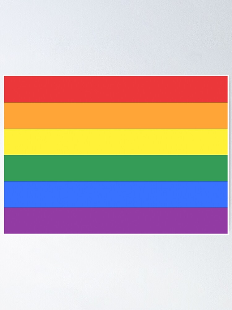"Rainbow" Poster for Sale by FunFlags | Redbubble