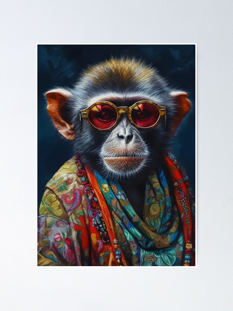 "Cool Monkey (Poster)" Posterundefined by Themoooh | Redbubble