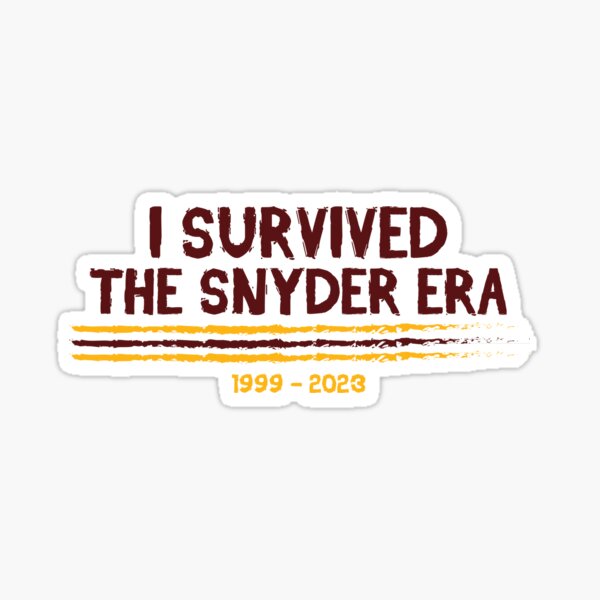 "Washington Commanders - I survived snyder" Sticker for Sale by ...