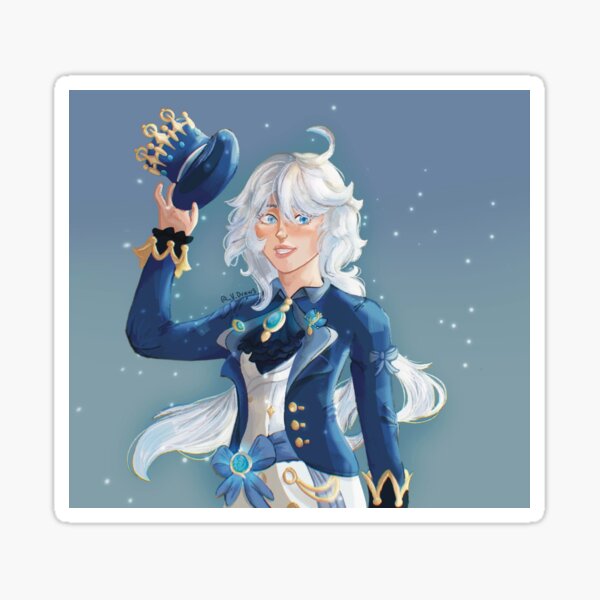 "Furina / Focalors | Genshin Impact FULL ART" Sticker for Sale by V ...