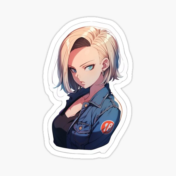 "Android 18" Sticker for Sale by SchellStation | Redbubble