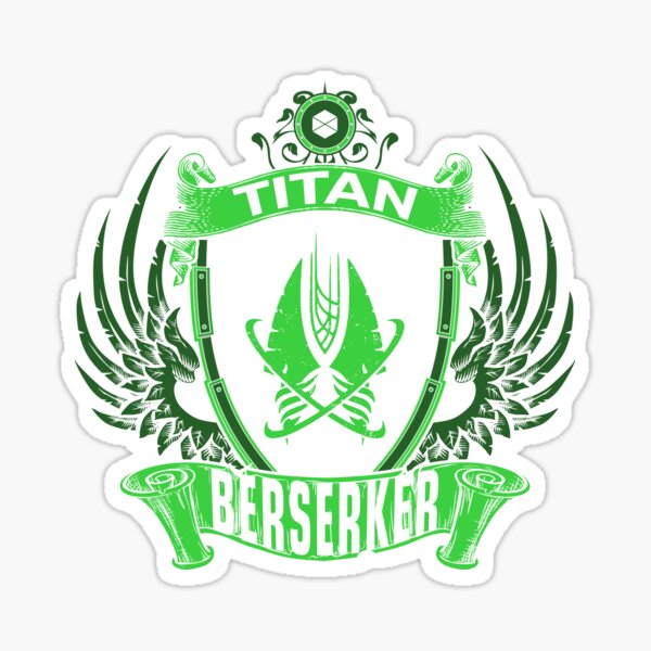 "BERSERKER - WAR CREST" Sticker for Sale by EXION CREW | Redbubble
