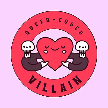 "Queer Coded Villain" Sticker for Sale by verbaliser | Redbubble