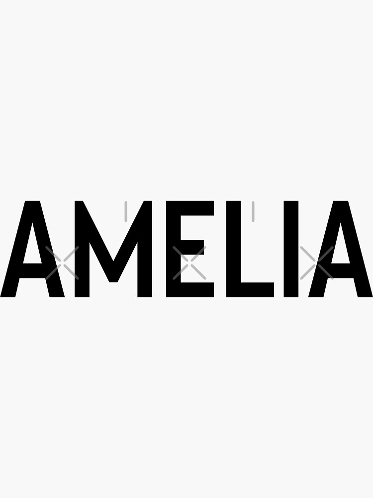 "Amelia" Sticker for Sale by mavagraphics | Redbubble