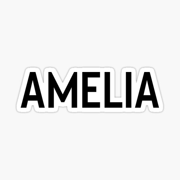 "Amelia" Sticker for Sale by mavagraphics | Redbubble