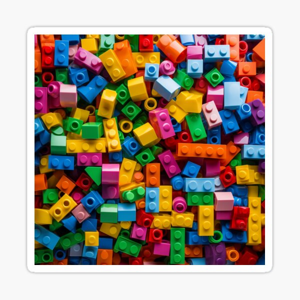 "lego texture 2" Sticker by RodoArtDs | Redbubble