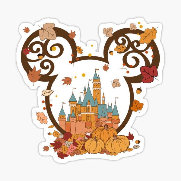 "Fall Mickey" Sticker for Sale by rgroschke | Redbubble