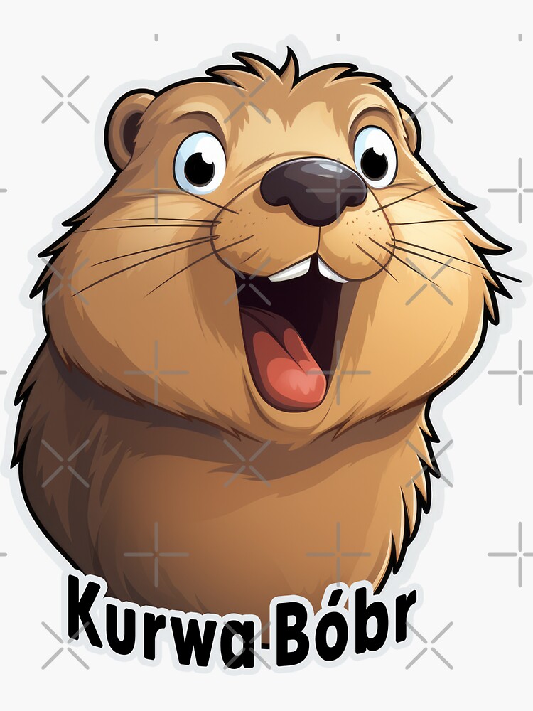 "Ku!w@ Bóbr, Beaver, Bober Sticker" Sticker for Sale by SculpterioShop | Redbubble