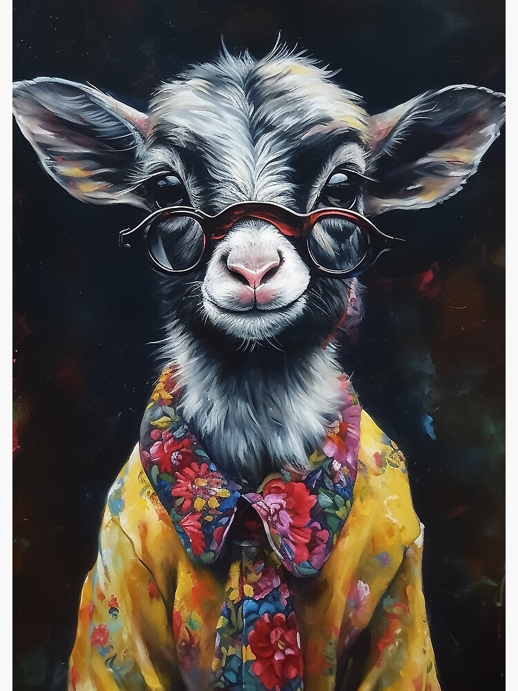 "Cute Baby Goat (Poster)" Posterundefined by Themoooh | Redbubble