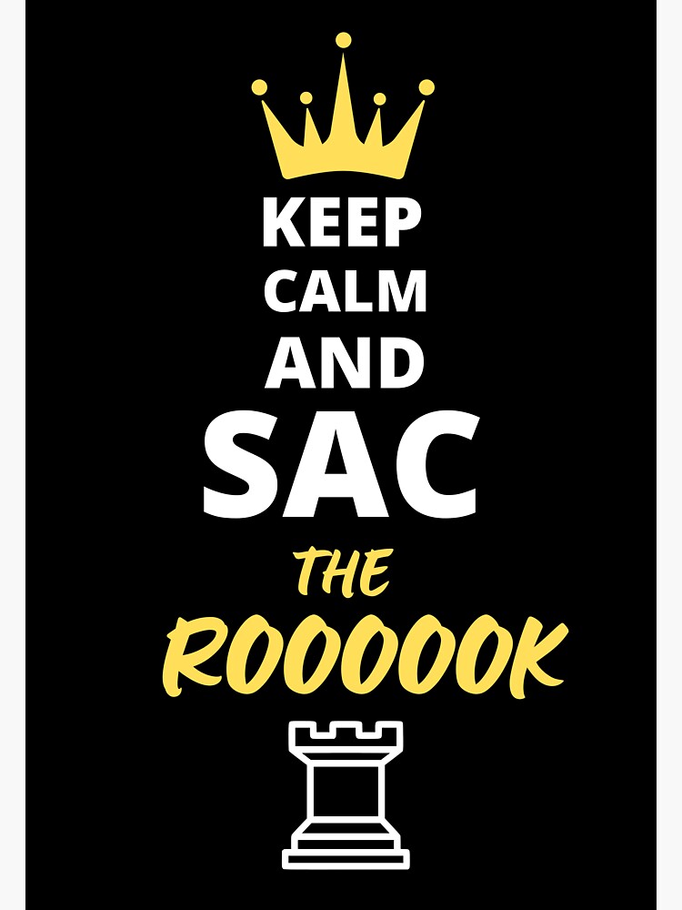 "SAC THE ROOK by gothamchess" Sticker for Sale by ImagineItNow | Redbubble