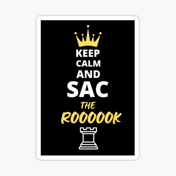"SAC THE ROOK by gothamchess" Sticker for Sale by ImagineItNow | Redbubble